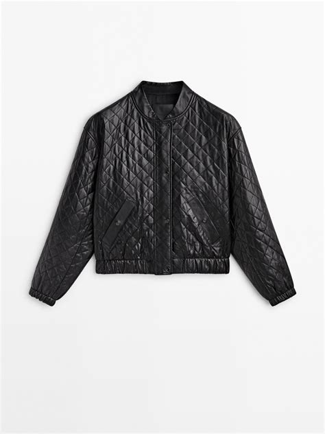 Куртка кожаная Massimo Dutti - купить с доставкой по выгодным ценам в ...
