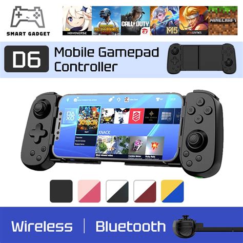 D6 Bluetooth Stretchable Gamepad For Android IOS Tablet Switch PS4 Game Controller With Turbo 6