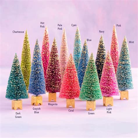 Gilded Sisal Christmas Tree Bottle Brush Trees Green Christmas Tree