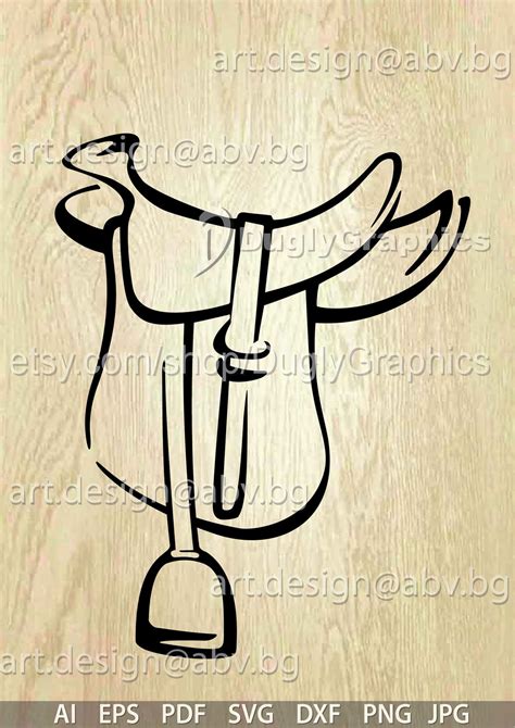 Vector Saddle For A Horse Stylized Ai Eps Pdf Svg Dxf Png  Vector Saddle For A Horse Stylized Ai Eps Pdf Svg Dxf Png