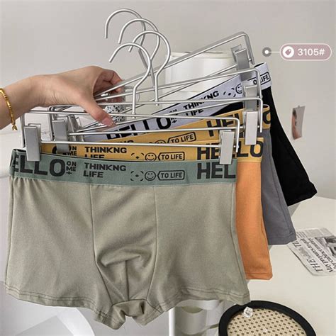 Smile Home กางเกงในชาย ผ้านิ่ม ใส่สบาย ขอบไม่เจ็บ ของแท้100 กางเกงบ๊อกเซอร์ผู้ชายผ้าทอ สำหรับ