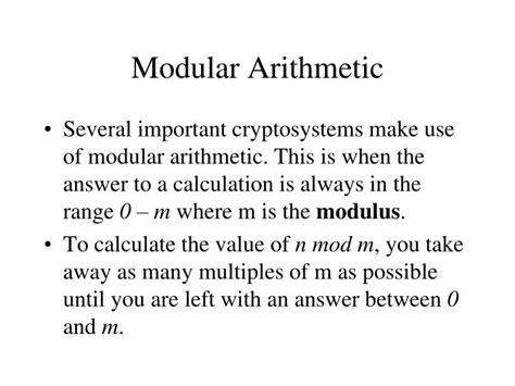 Ppt Modular Arithmetic Powerpoint Presentation Free Download Id