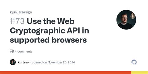 use the web cryptographic api in supported browsers · issue 73 · kjur
