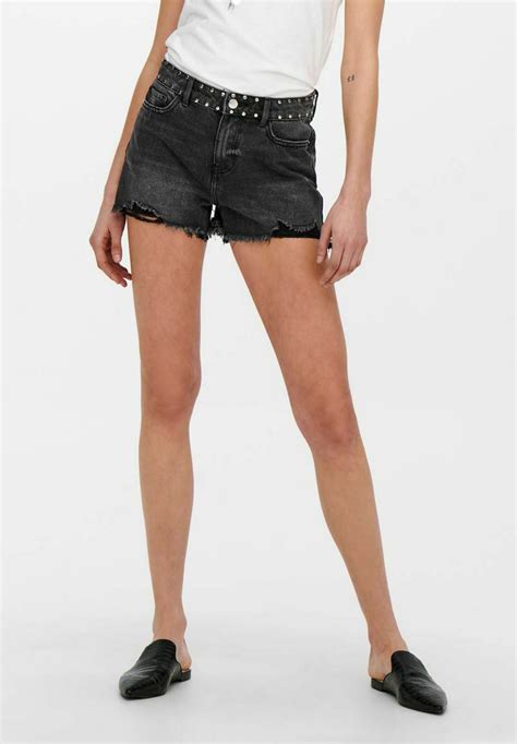 Only Denim Shorts Black Denim Zalandoie