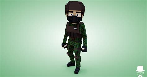 Voxel Soldier Character 3d Military Model Characters Unity Asset Store