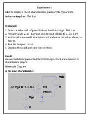 Designing CMOS Logic Circuits NAND NOR Gates Inverter Course Hero