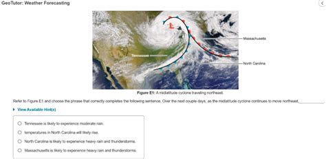 Solved Geo Tutor Weather Forecasting Dew Point Temperature