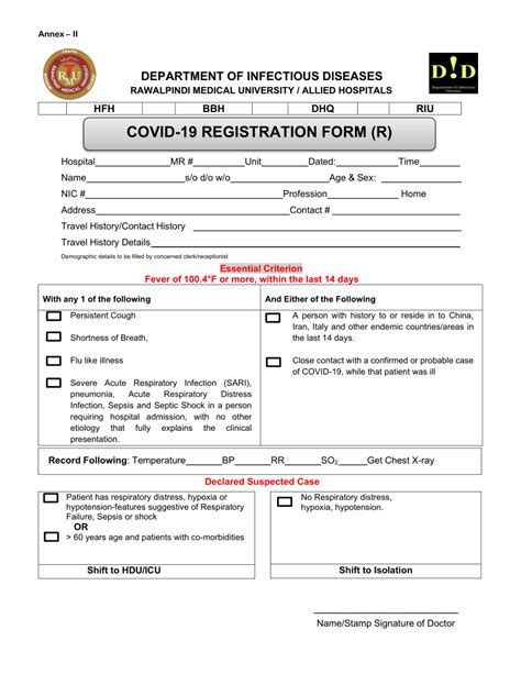 Pdf Revision 2 19032020 Opd And Registration Forms For Suspected