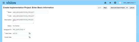 oracle masterminds how to define a project in fusion applications