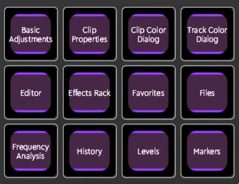 Adobe Audition Default Workspaces