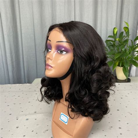 Customized Wig Double Drawn Egg Curl With Closure Natural Straight