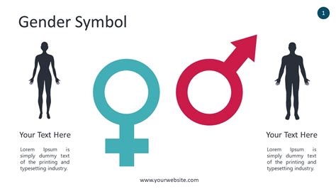 Bright Infographics Template Gender Symbol Smiletemplates