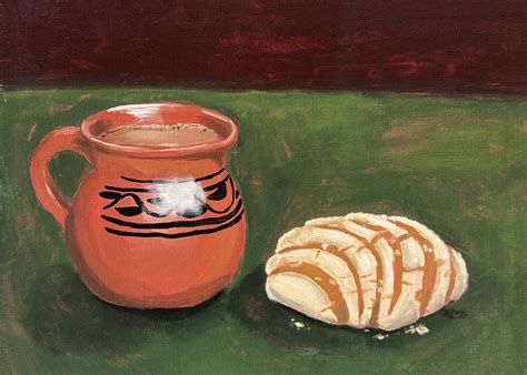 Concha Con Chocolate Art Print 8x11 5x7 Art Print Mexican Pastry