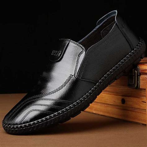 Homens De Couro Sapatos Casuais Confortáveis Desli Vicedeal