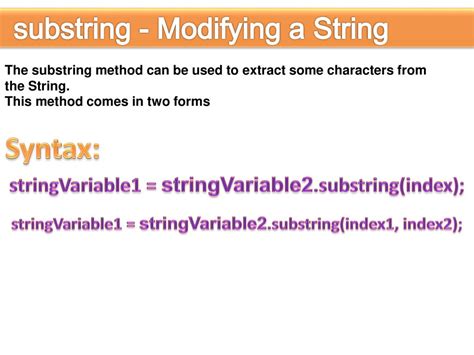 strings in java ppt download