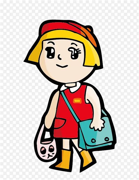 背书包的女孩png图片素材下载 图片编号qpekbweb 免抠素材网
