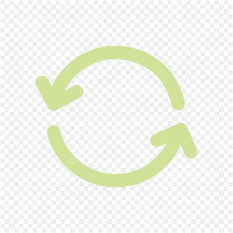 Cycle Arrow Vector Png Images Green Minimalistic Cycle Arrow Round Web