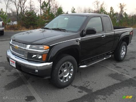 2012 Black Chevrolet Colorado Lt Extended Cab 4x4 56827987 Photo 2