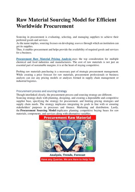 Ppt Procurement Raw Material Pricing Analysis Ken Research Ppt Procurement Raw Material Pricing Analysis Ken Research