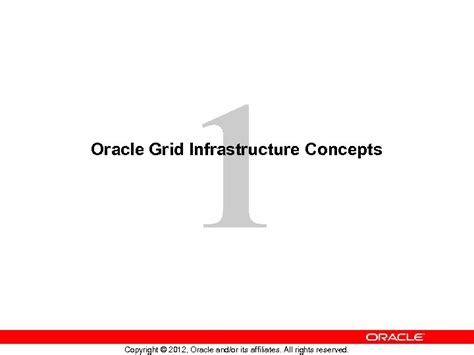 1 oracle grid infrastructure concepts copyright 2012