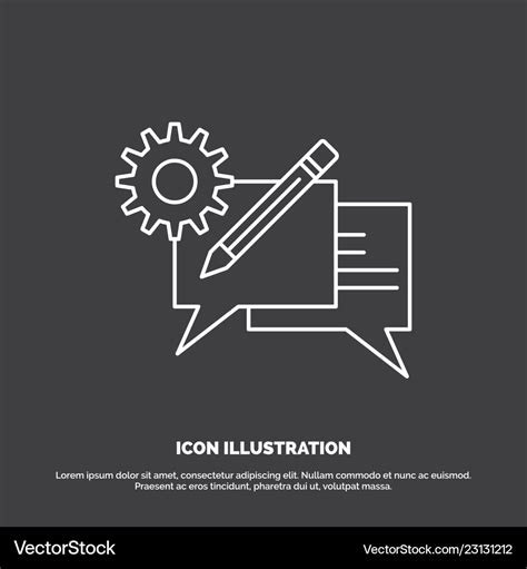 Chat Communication Discussion Setting Message Vector Image