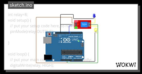 RELAY Wokwi ESP32 STM32 Arduino Simulator