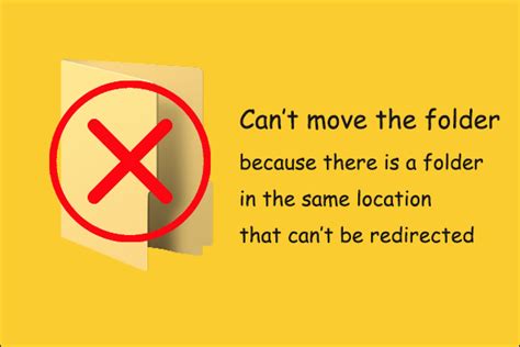 Cant Move The Folder On Windows PC Fixed MiniTool Partition Wizard