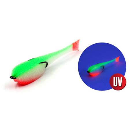 Поролоновая рыбка YAMAN на двойнике, 140 мм, цвет 23 UV ( 5 шт ...
