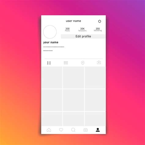 Free Instagram Profile Template Totally Free Printables