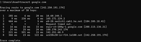 ping and traceroute
