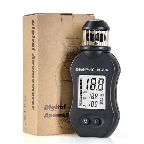 Buy Anemometer HOLDPEAK HP Digital Wind Speed Meter Cup Anemometer Mini Anemometer With