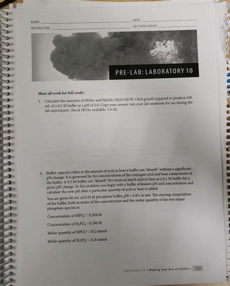 solved name date instructor section group pre lab