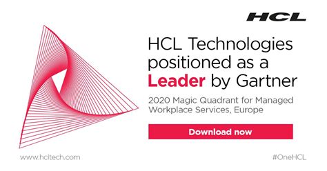 Hcltech Digital Foundation On Linkedin Hcl Positioned As A Leader In Gartner® Magic Quadrant