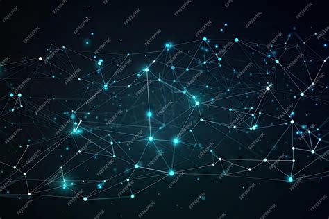 premium photo abstract line connection technology network background