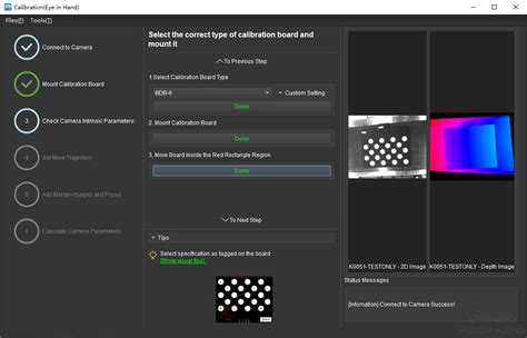 calibration procedure for eih calibration using the multiple random