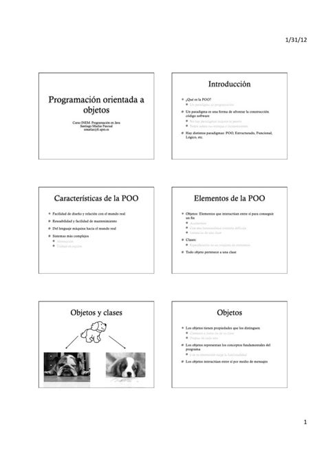 PDF de programación Curso de Programación en Java Programación orientada a objetos