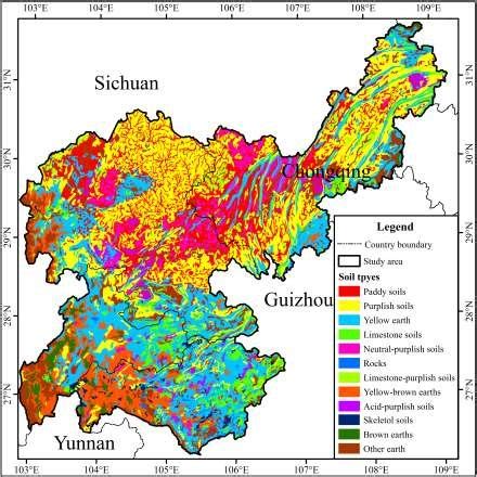 Map Of Soil Types Distribution Download Scientific Diagram