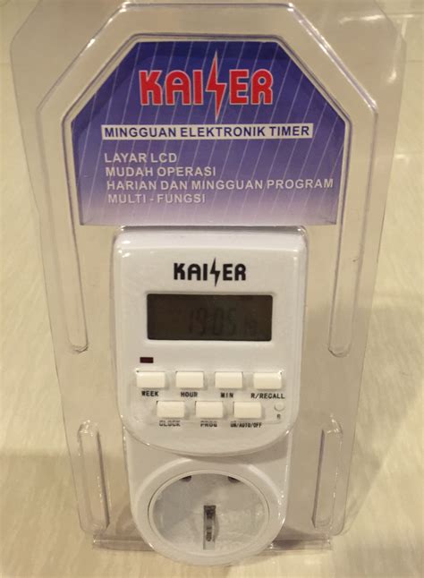 Colokan Stop Kontak Timer Listrik Digital Kaiser Otomatis Jadi Store