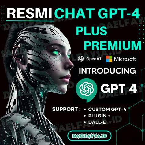 jual chatgpt 4 plus from openai gpt 4 plus premium private gpt4