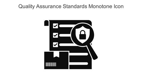 Quality Assurance Standards Monotone Icon In Powerpoint Pptx Png And Editable Eps Format PPT Example