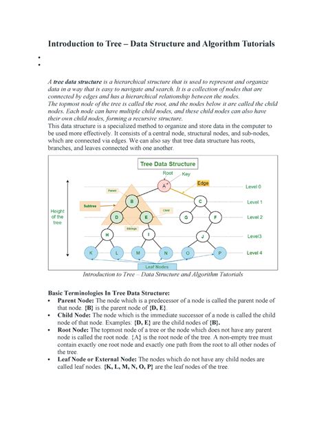 Trees UNIT DS Introduction To Tree Data Structure And Algorithm Tutorials A Tree Data