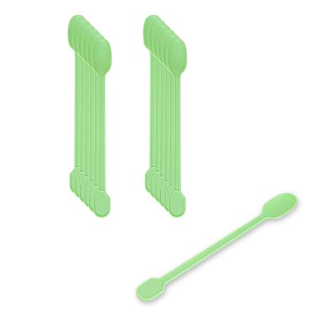 Basic Nature Green Cpla Plastic Coffee Stirrer Spoon Compostable