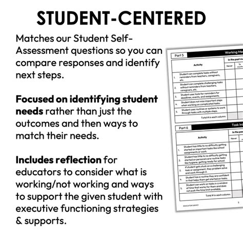 Executive Functioning Skill Survey Educator Version — Autism Grown Up