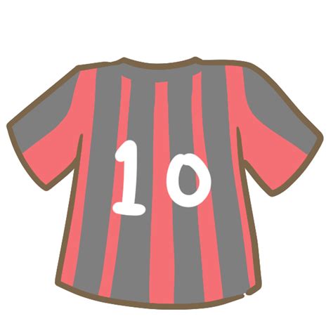 サッカーのユニフォーム（赤）のイラスト かわいいフリー素材が無料のイラストレイン