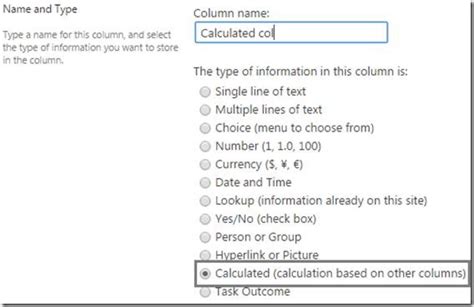 How To Get The Current Date In Sharepoint Calculated Column