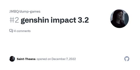 Genshin Impact Issue JMBQ Dump Games GitHub