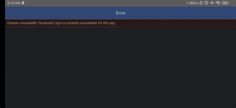 Feature Unavailable Facebook Login Is Unavailable For This App Rfacebook