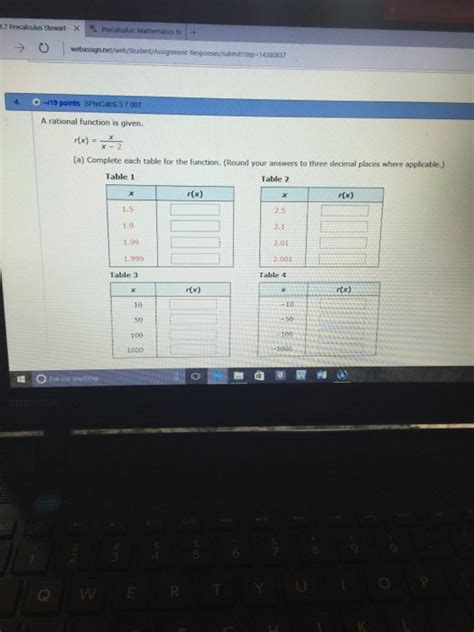 solved a rational function is given r x x x 2