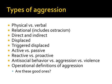 Ppt Aggression And Rejection Powerpoint Presentation Free Download