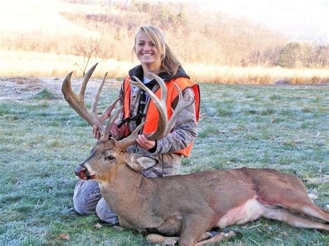 teen harvests her first buck hunting solo a 16 pointer for her 16th
